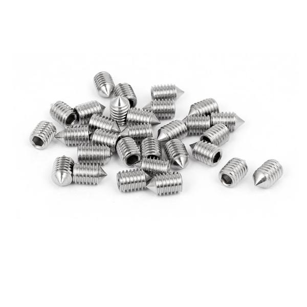 【本商品は海外出荷】お届けは通常20-30日を頂いております。ドライブの種類：ステンレス全ネジ、ヘッドスタイル：コーンポイント素材：304ステンレス鋼;パッケージの内容：グラブねじ30個入り製品名：グラブねじ;重量：18gメインカラー：シル...