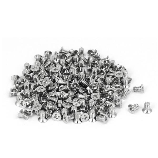 【本商品は海外出荷】お届けは通常20-30日を頂いております。スレッドサイズ：6＃（3.5mm）; 全長：6mm; 重量：78g色：シルバートーン; 製品名：ハードドライブネジ; 材質：金属パッケージ内容：ハードドライブネジ200（+/- ...