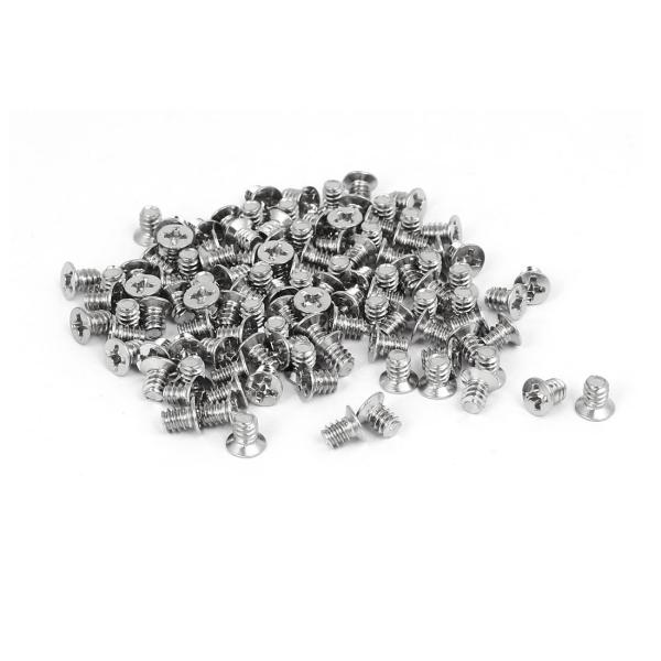 【本商品は海外出荷】お届けは通常20-30日を頂いております。スレッドサイズ：6＃（3.5mm）; 全長：5mm; 重さ：28g色：シルバートーン; 製品名：ハードドライブネジ; 材質：金属パッケージ内容：ハードドライブネジ100（+/- ...