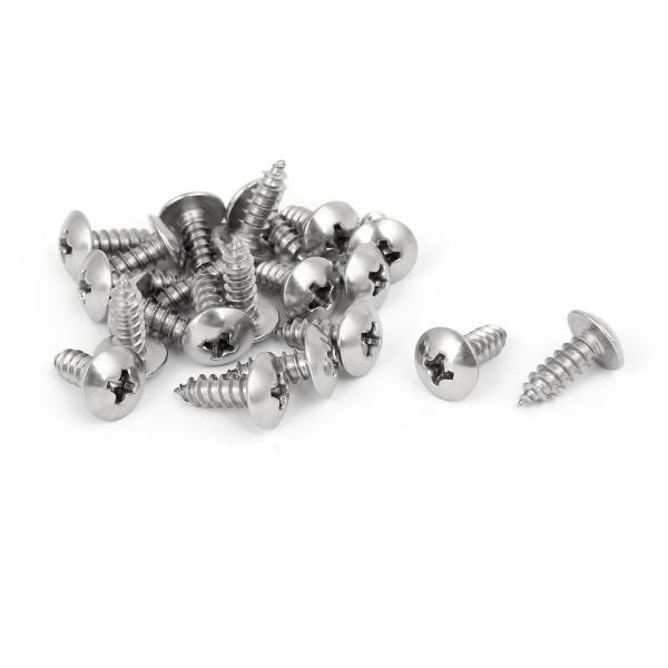 【本商品は海外出荷】お届けは通常20-30日を頂いております。ヘッドサイズ：8.5mm;ビットドライバサイズ：4mm; ヘッドスタイル：トラスヘッド材質：316ステンレススチール; パッケージ内容：20本×セルフタッピングねじ; 製品名：セ...