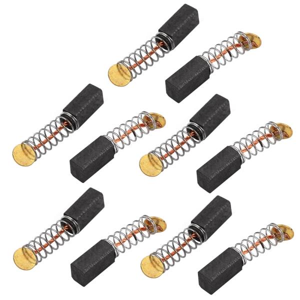 【本商品は海外出荷】お届けは通常20-30日を頂いております。; 材質：カーボン、金属純重量: 6g; パッケージ内容: 5ペア x モーターカーボンブラシメインカラー：ダークグレー、シルバートーン全長(約): 22mmカーボンブラシのサイ...