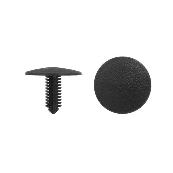 【本商品は海外出荷】お届けは通常20-30日を頂いております。純重さ: 25g;カラー：ブラックシェルカラー：ブラック; サイズ：20 x 24.5mm包装内容: プラスチックリベット 20個入り; フィットホールサイズ：7mmヘッド直径（...