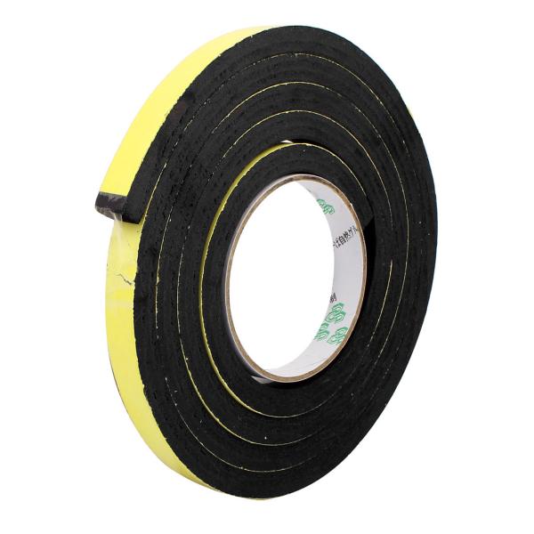 【本商品は海外出荷】お届けは通常20-30日を頂いております。; 材質：スポンジ正味重量：35g; パッケージ内容：1×自己粘着性フォームテープメインカラー：ブラック、イエロー。 テープ幅：15mmテープの厚さ：10mm;テープの長さ：2m...