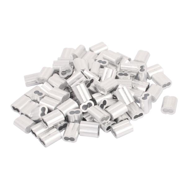 【本商品は海外出荷】お届けは通常20-30日を頂いております。主な材質：アルミニウム; パッケージの内容：ワイヤーロープ用アルミスリーブ86(+/-2%)個入り商品名：ワイヤーロープ用アルミスリーブ; 重量：39gメインカラー：シルバートー...