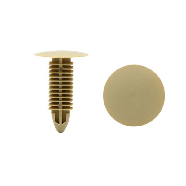 【本商品は海外出荷】お届けは通常20-30日を頂いております。サイズ: 28 x 17mm(L*Max.D); 色: ベージュ; 製品名: クリップ/リベット/ファスナー交換部品番号： エンジンスプラッシュガードリベットファスナークリップ;...