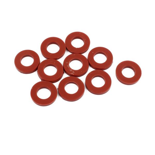 【本商品は海外出荷】お届けは通常20-30日を頂いております。; 材質：シリコン重量：9g; パッケージ内容：10 xシールリングメインカラー：赤; 製品名：シールリング外径：19mm; 厚さ：3mm内径：10mm
