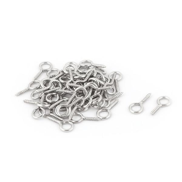 【本商品は海外出荷】お届けは通常20-30日を頂いております。材質：金属; 製品名：アイスクリュー;アイレット直径：7×4mm（外径*内径）重量：17g; パッケージ内容：スクリューアイ50（+/- 2％）個入りスレッドサイズ：7 x 1....