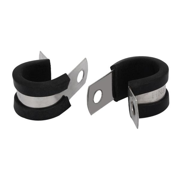 【本商品は海外出荷】お届けは通常20-30日を頂いております。重量：22g; 製品名：EPDMラバーライニングPクリップ主材料：ゴム、304ステンレス鋼; パッケージ内容：EPDMゴムライニングPクリップ2個入り全体のサイズ:40 x 25...