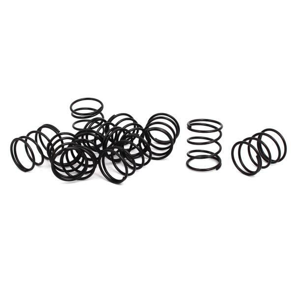 【本商品は海外出荷】お届けは通常20-30日を頂いております。製品名：圧縮スプリング; カラー：ブラックワイヤー直径：1.2mm; 外径： 17mm材質：スプリングスチール; 重さ：22gパッケージ内容：圧縮スプリング10個入り総自由長：20mm