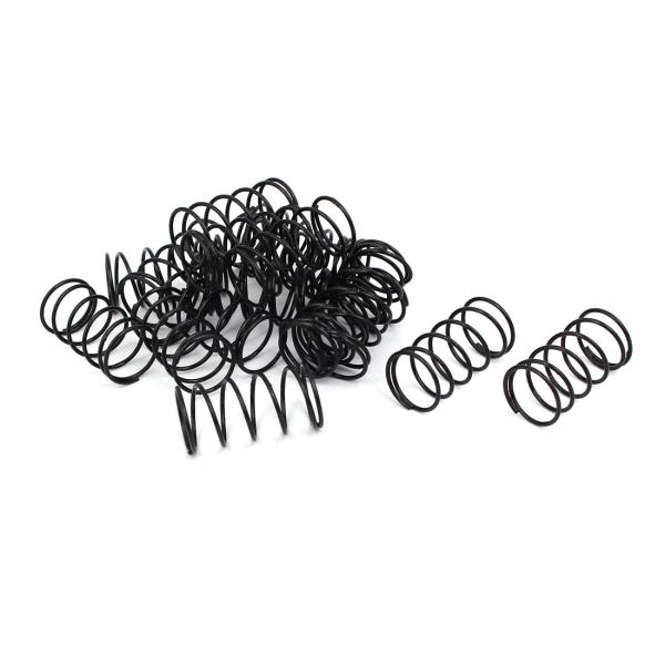 【本商品は海外出荷】お届けは通常20-30日を頂いております。製品名：圧縮スプリング; カラー：ブラックワイヤー直径：1.2mm; 外径： 18mm材質：スプリングスチール; 重さ： 58gパッケージ内容：圧縮スプリング10個入り総自由長：...