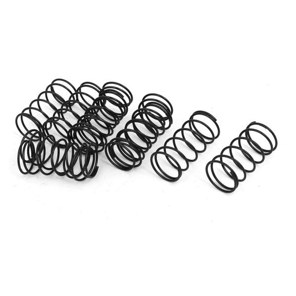 【本商品は海外出荷】お届けは通常20-30日を頂いております。製品名：圧縮スプリング; カラー：ブラックワイヤー直径：1.2mm; 外径： 19mm材質：スプリングスチール; 重さ： 35gパッケージ内容：圧縮スプリング10個入り総自由長： 40