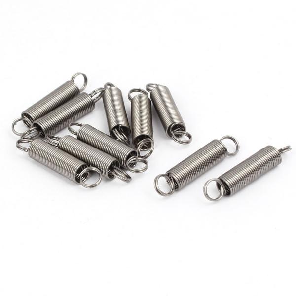 【本商品は海外出荷】お届けは通常20-30日を頂いております。外径:5mm; ワイヤの直径: 0.5mm製品名：引張ばね; 材質：304ステンレス鋼パッケージ内容: 10個 x 引張ばね; カラー：シルバートーン重量: 9g全長:25mm