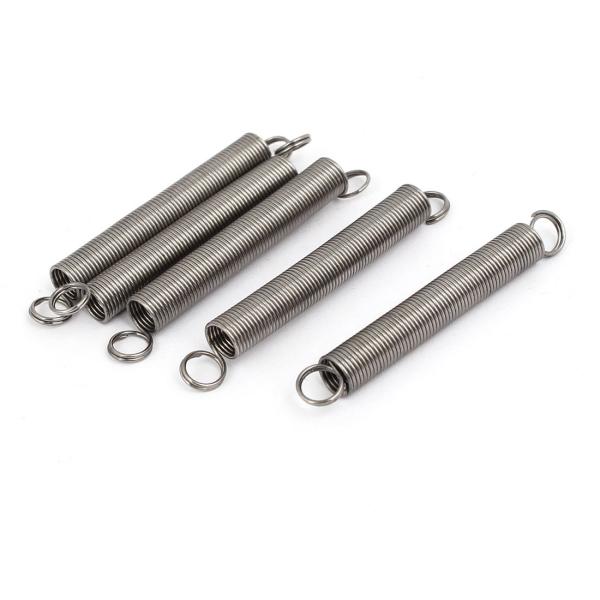 【本商品は海外出荷】お届けは通常20-30日を頂いております。外径：6mm；線径：0.6mm 製品名：テンションスプリング; 素材：304ステンレスパッケージの中身：5個xテンションスプリング; カラー：シルバートーン重量: 13g全長: ...