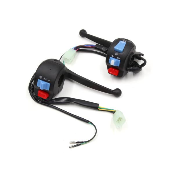 【本商品は海外出荷】お届けは通常20-30日を頂いております。パッケージコンテンツ： 2 xオートバイハンドルバースイッチ; 車両の配置：左、右カラー： ブラクラ; フィット： GY6 150ccケーブルの長さ： 25cm; 寸法： 17 ...