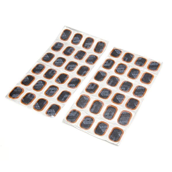 【本商品は海外出荷】お届けは通常20-30日を頂いております。ネットウエート: 55g; パッケージコンテンツ： 48 x タイヤ修復パッチ製品名: タイヤ修復パッチ寸法: 32 x 23mm(L*W)材質: ゴムシェルのカラー： ブラック...