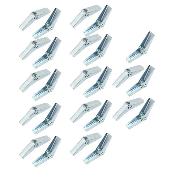 【本商品は海外出荷】お届けは通常20-30日を頂いております。メインカラー：シルバートーン;材質：金属パッケージ内容：25本×トグルウィング;製品名：ウィングナットをトグル重さ：59g寸法：38（±3）×10（+/- 2）（L * Max....