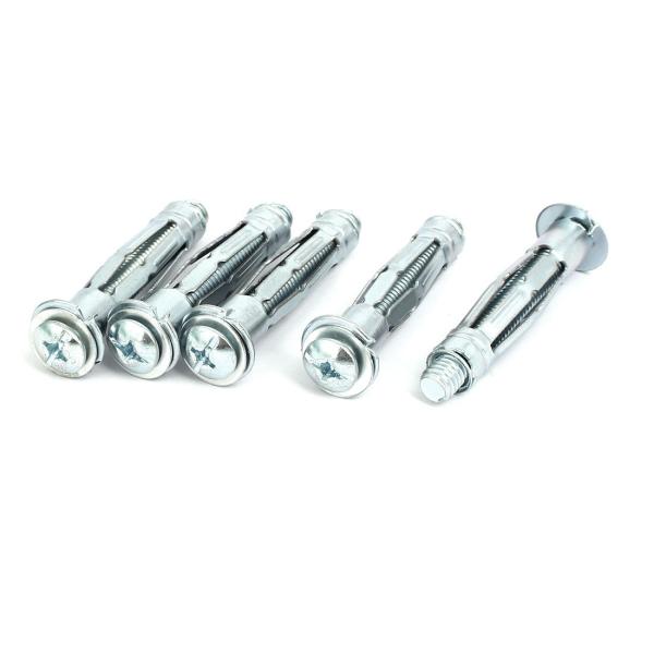 【本商品は海外出荷】お届けは通常20-30日を頂いております。メインカラー：シルバートーン;材質：金属パッケージ内容：5本×拡張ボルト;製品名：拡張ボルト重量：148g;寸法：17.5 x 63mm（最大D * L）適切な厚さ：3mm 16...