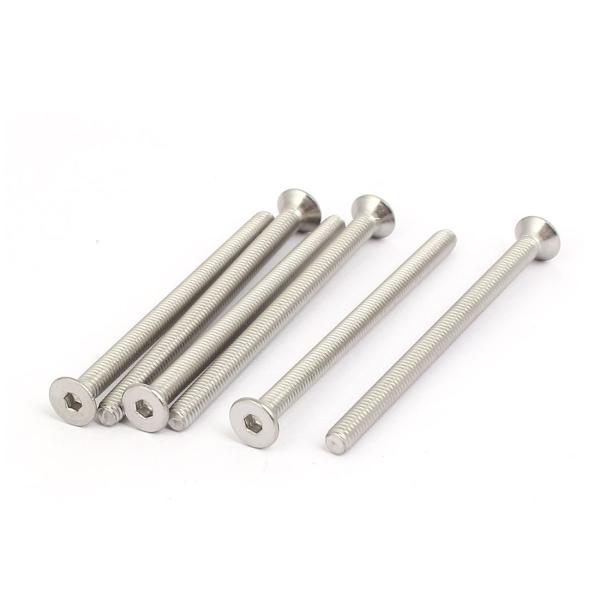 【本商品は海外出荷】お届けは通常20-30日を頂いております。製品名： 六角穴付ボルト　皿ボルト; パッケージコンテンツ： 6個入り x 六角穴付ボルト　皿ボルト; 主な色： シルバートーン材質： 316 ステンレススチール;重量： 31g...