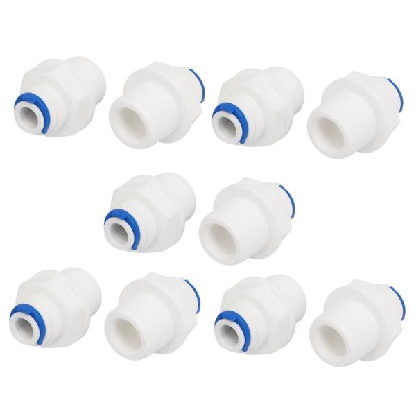 【本商品は海外出荷】お届けは通常20-30日を頂いております。カラー：ホワイト、ブルー。 材質：プラスチック純重さ: 73g;包装内容: プッシュフィットクイックコネクト 10個入り商品名:プッシュフィットクイックコネクト ; 合計サイズ：...