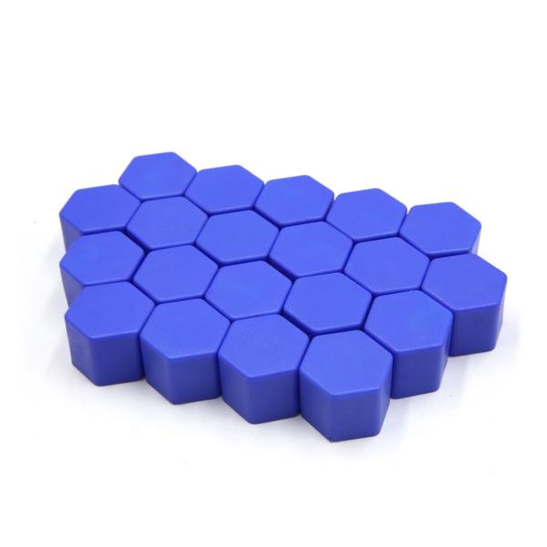 【本商品は海外出荷】お届けは通常20-30日を頂いております。製品名: ホイールハブネジカバー; 材質: シリコーンパッケージコンテンツ: 20 x ホイールハブネジカバーシェルの色: ブルー高さ: 17mmクリップからクリップの内径: 19mm