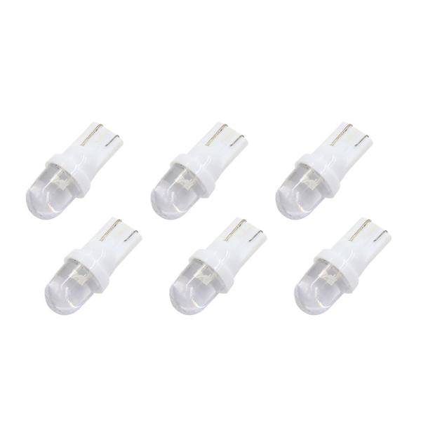 【本商品は海外出荷】お届けは通常20-30日を頂いております。色: ホワイト; 材質:プラスチックパッケージコンテンツ: 6 x T10 Ledライト; 製品名: T10 Ledライトシェルの色: ホワイト; 寸法: 12 x 28mm(D...