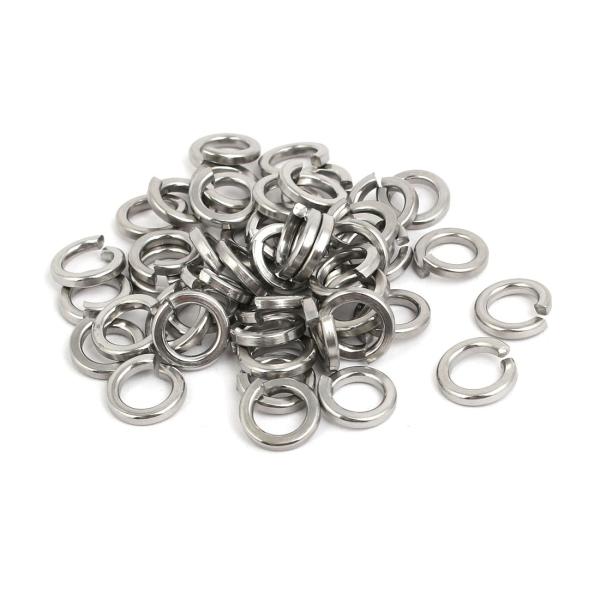 【本商品は海外出荷】お届けは通常20-30日を頂いております。製品名：スプリットロックワッシャー; パッケージ内容：分割ロックワッシャー50個入り（+/- 2％）メインカラー：シルバートーン; 材質：304ステンレススチール重量：25g; ...