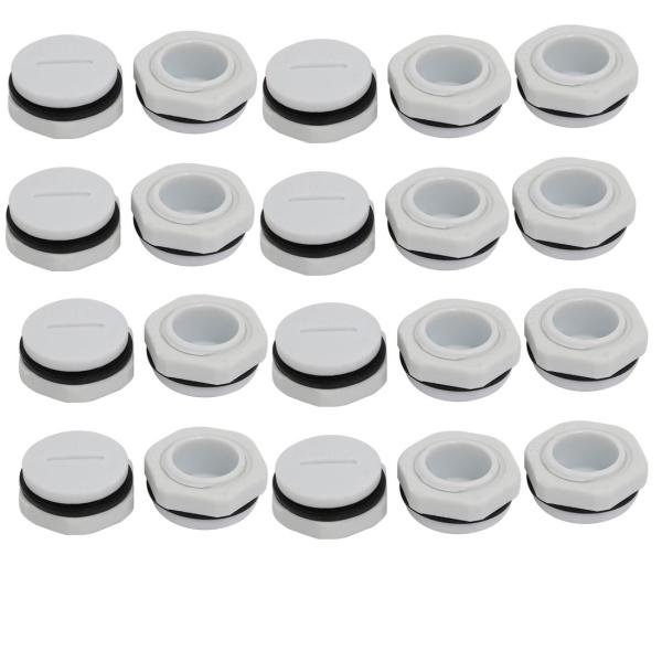 【本商品は海外出荷】お届けは通常20-30日を頂いております。製品名：ケーブルグランドキャップ;合計サイズ:25.2 x 12.8mm(キャップ D*H)スレッドサイズ：20.4mm(D);侵入保護定格：IP68;材質：ナイロン、ゴム正味重...