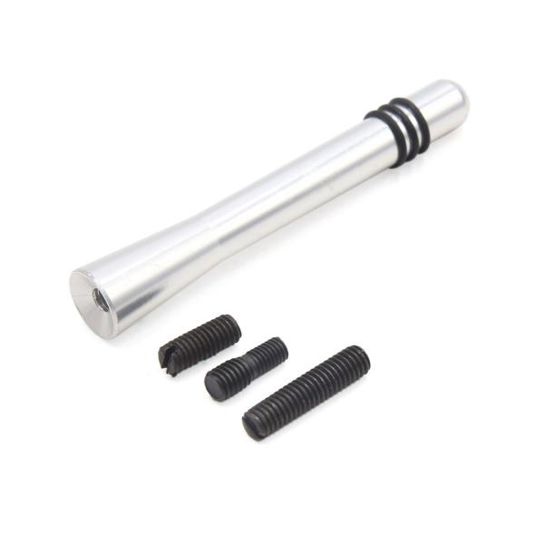 【本商品は海外出荷】お届けは通常20-30日を頂いております。製品名: 車の装飾アンテナ;材料： アルミニウム合金パッケージコンテンツ： 1 x 車の装飾アンテナ、 3 x ネジシェルの色：シルバートーンサイズ: 88 x 15mm (H*...