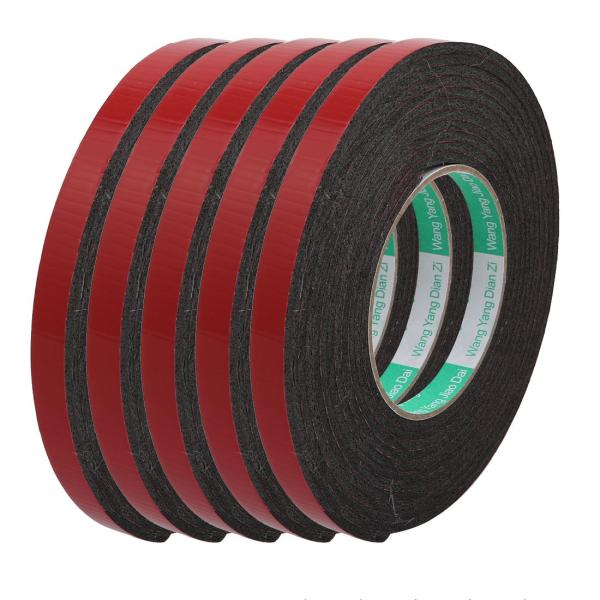 【本商品は海外出荷】お届けは通常20-30日を頂いております。; 材質：スポンジ、PE正味重量：99g; パッケージ内容：スポンジテープ5個入りメインカラー：レッド、ブラック; テープ幅：12mmテープ厚さ：3mm;テープ長さ：4M製品名：...