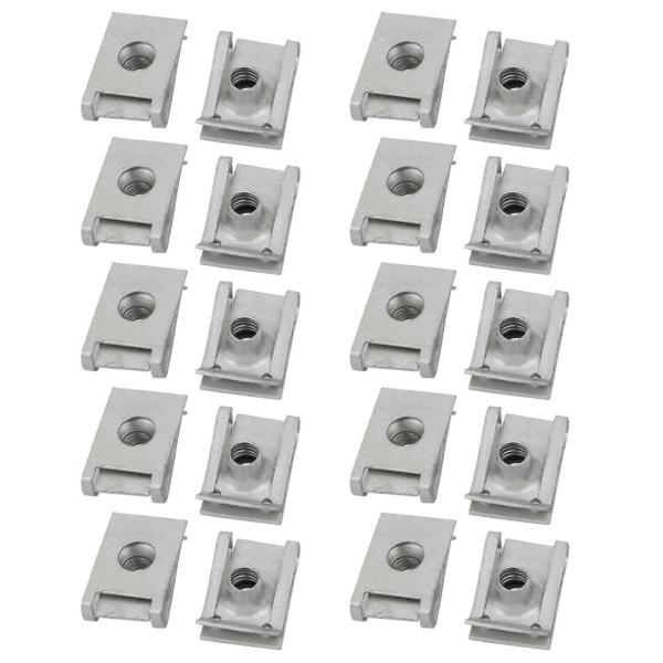 【本商品は海外出荷】お届けは通常20-30日を頂いております。製品名: U ナット; パッケージ内容: 20個 x U ナット主なカラー: シルバートーン;材質: 65Mnスプリングスチール, ホワイト亜鉛メッキ重量: 96g; 全体サイズ...