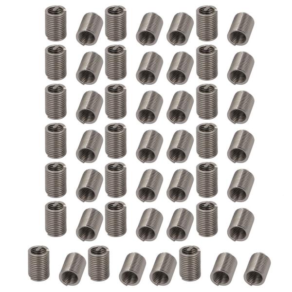 【本商品は海外出荷】お届けは通常20-30日を頂いております。メインカラー：シルバートーン; 素材：304ステンレス鋼パッケージ内容: 50(+/-2%) x コイルインサート；製品名：コイルインサート重量: 8g;インストール長さ: 3D...