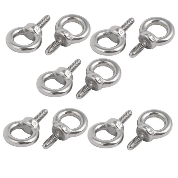 【本商品は海外出荷】お届けは通常20-30日を頂いております。品名：アイボルト；パッケージ: 10個xアイボルトカラー:シルバートーン；素材： 304ステンレス；グレード: 6.8;重さ: 31gスレッド直径: M3;スレッド長さ: 9mm...