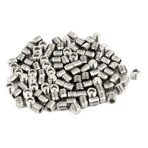 【本商品は海外出荷】お届けは通常20-30日を頂いております。製品名：グラブスクリュー;パッケージ内容：グラブスクリュー100（+/- 2％）個入り材質：304ステンレススチール;メインカラー：シルバートーン;重さ：11gねじ径：M3;ねじ...