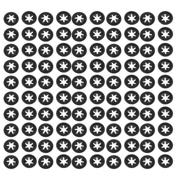 【本商品は海外出荷】お届けは通常20-30日を頂いております。製品名：スターロックワッシャー; パッケージ内容：スターロックワッシャー 100(+/-2%)個入りメインカラー：ブラック; 材質：金属重量：14g; ファスナータイプ：内部歯ワ...