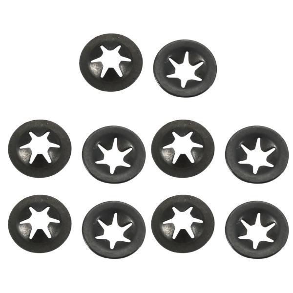 【本商品は海外出荷】お届けは通常20-30日を頂いております。製品名：スターロックワッシャー; パッケージ内容：スターロックワッシャー10個入りメインカラー：ブラック; 材質：金属重量：1g; ファスナータイプ：内部歯ワッシャー外径：12m...
