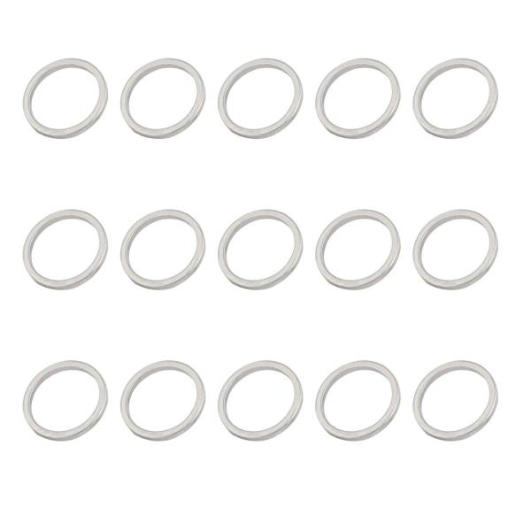 【本商品は海外出荷】お届けは通常20-30日を頂いております。製品名：アルミニウムワッシャー; パッケージ内容：アルミニウムワッシャー15個入りメインカラー：シルバートーン; 材質：アルミニウム重量：10g; 内径：18mm外径：22mm厚...