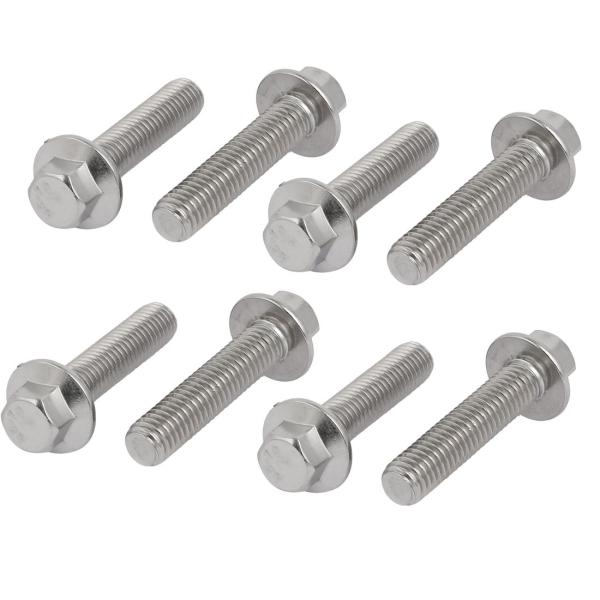 【本商品は海外出荷】お届けは通常20-30日を頂いております。商品名: フランジボルト;包装内容: フランジボルト 8個入り；メインカラー：シルバートーン材質：304ステンレススチール; 重量：146g; ネジ径：M8ねじの長さ：35mm;...