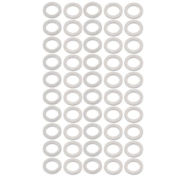 【本商品は海外出荷】お届けは通常20-30日を頂いております。品名:アルミ製ワッシャー パッケージ：50(+/-2%)個xアルミ製ワッシャーメーンカラー：シルバートーン 素材：アルミ重さ: 7g; 内径: 6mm外径: 9mm厚さ: 1mm