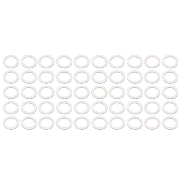 【本商品は海外出荷】お届けは通常20-30日を頂いております。品名：アルミ製ワッシャー　パッケージ:50(+/-2%)個xアルミ製ワッシャーメーンカラー：シルバートーン　素材：アルミ重さ:23g;内径:14mm外径:20mm厚さ:1.2mm