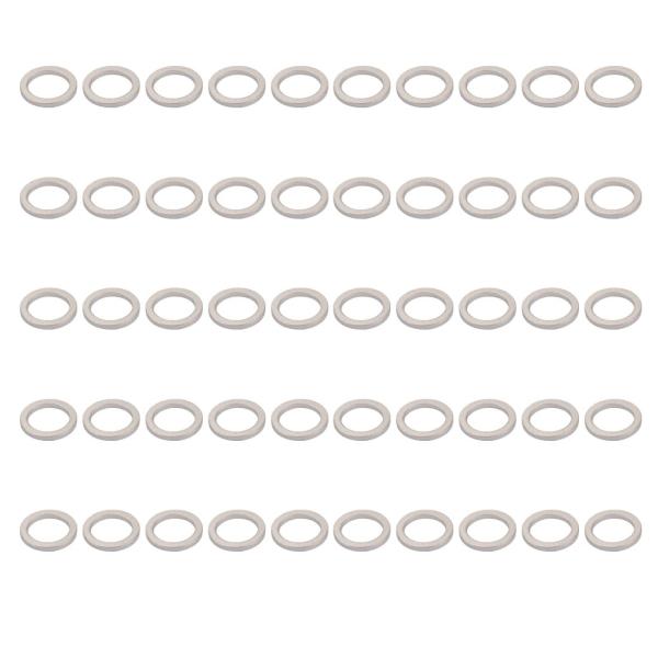 【本商品は海外出荷】お届けは通常20-30日を頂いております。品名：アルミ製ワッシャー　パッケージ: 50(+/-2%)xアルミ製ワッシャーメインカラー：シルバートーン　素材：アルミ重さ: 14g; 内径: 10mm外径: 14mm厚さ: ...