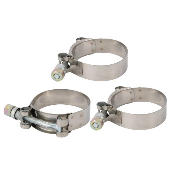 【本商品は海外出荷】お届けは通常20-30日を頂いております。クランプ有効範囲：52mm-60mm; メインカラー：シルバートーン材質：ステンレス;パッケージ内容：T-ボルトボルトホースクランプ3個入り製品名：T-ボルトボルトホースクランプ...