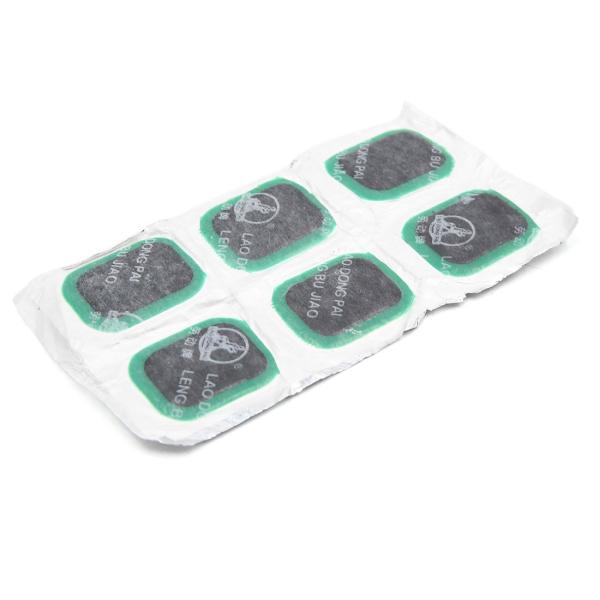 【本商品は海外出荷】お届けは通常20-30日を頂いております。製品名： カータイヤ修復パッチ材質： ゴムパッケージコンテンツ： 6 x カータイヤ修復パッチシェルカラー： グリーン, ブラック寸法： 35 x 24mm