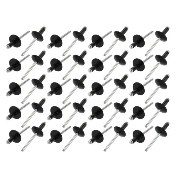 【本商品は海外出荷】お届けは通常20-30日を頂いております。製品名：ブラインドリベット; パッケージ内容：40 xブラインドリベットメインカラー：ブラック、シルバートーン; 材質：アルミ重量：126g; ヘッドサイズ：1.6×16mm（L...