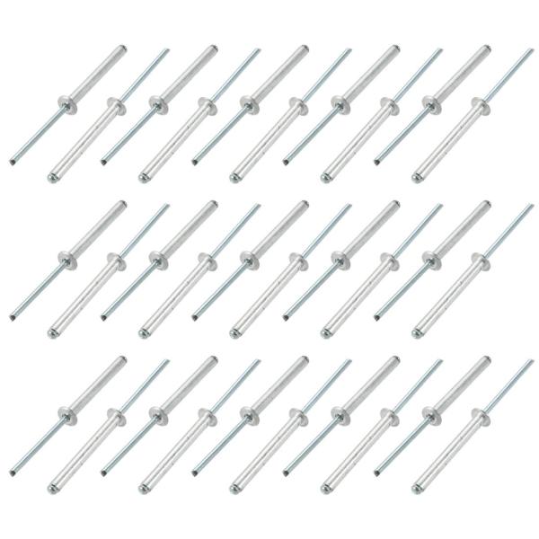 【本商品は海外出荷】お届けは通常20-30日を頂いております。リベット本体サイズ：35 x 4mm（L * D）、グリップ範囲：26mm 31.5mm（最小 最大）フランジサイズ：1.7×7.5mm（T * D）。 仕上げ：亜鉛メッキ標準：...