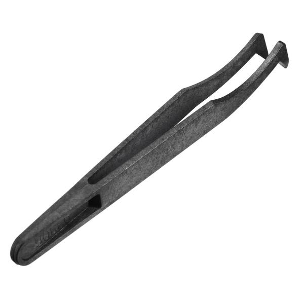 【本商品は海外出荷】お届けは通常20-30日を頂いております。ブラック、曲がった先端のプラスチック材料で作られた、帯電防止長さ：12cm ;カラー：ブラック帯電防止ピンセットで時計メーカー、専門家、愛好家に使用されます取付  ピンセットで半...