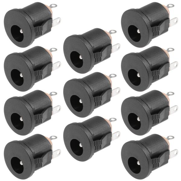 【本商品は海外出荷】お届けは通常20-30日を頂いております。コネクタタイプ：5.5 x 2.1mm; ピン：3ピン寸法：14 x 17.6mm (H*D)パッケージ内容：PCB実装用DCコネクタ10個入りPCB実装、5.5x2.1mmジャ...