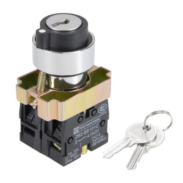 【本商品は海外出荷】お届けは通常20-30日を頂いております。AC 240V / 3A; ライト電圧：無しライト; 定格絶縁電圧：600V;定格発熱電流：10A; ポジション：2操作タイプ：ロック; コンタクトタイプ：DPST 2NOパッケ...