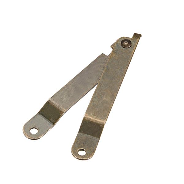 【本商品は海外出荷】お届けは通常20-30日を頂いております。折りたたみサイズ: 83 x 11mm (L*W).オープンサイズ: 140 x 11 x 1.2mm (L*W*H).取付穴サイズ: 3.7mm (D); メインカラー：ブロン...