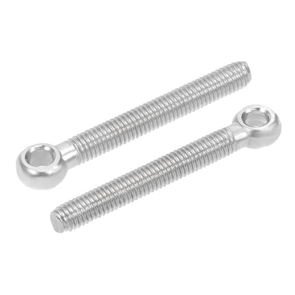 【本商品は海外出荷】お届けは通常20-30日を頂いております。メインカラー：シルバートーン; 材質：304ステンレススチール; パッケージ内容：アイボルト4個入り製品名：アイボルト; 重さ： 23g寸法：M5 x40mm; 全体の長さ：44...