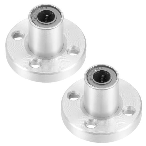 【本商品は海外出荷】お届けは通常20-30日を頂いております。モデル：LM6UU (公称シャフト直径(dr): 6 mm, 外径(D): 12 mm, 全長(L): 19 mm)ラウンドフランジ リニアモーションボールベアリングブッシング ...